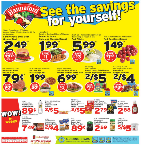 Hannaford Weekly Ad Dec 05 – Dec 11, 2021