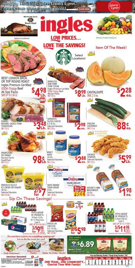Ingles Weekly Ad Dec 01 – Dec 07, 2021