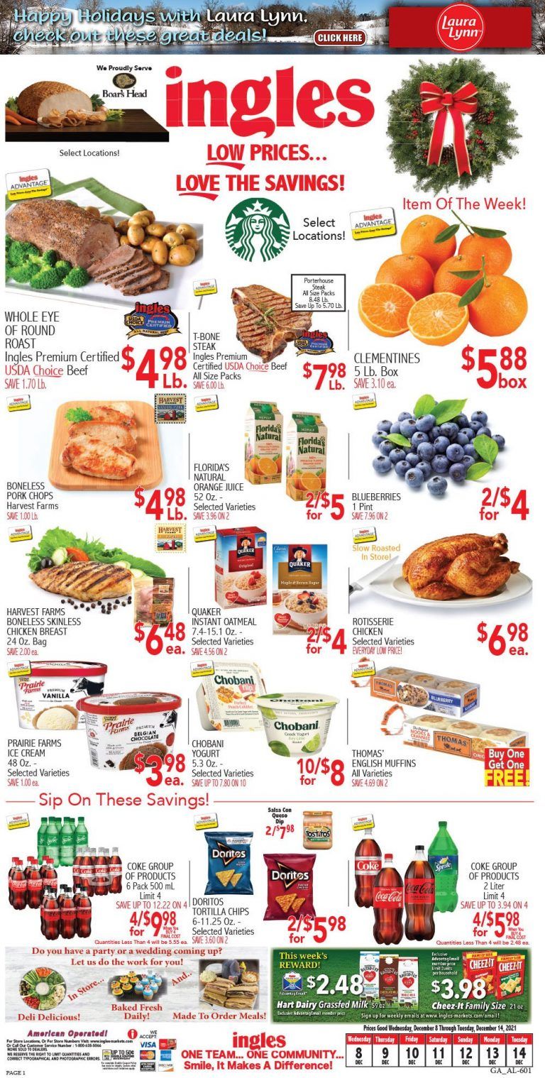 Ingles Weekly Ad Dec 08 – Dec 14, 2021