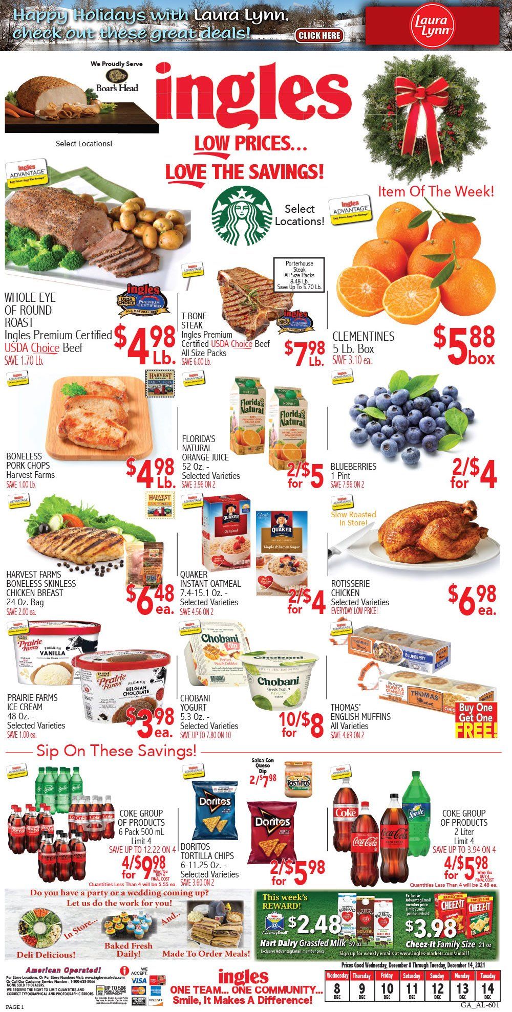 Ingles Weekly Ad Dec 08 – Dec 14, 2021
