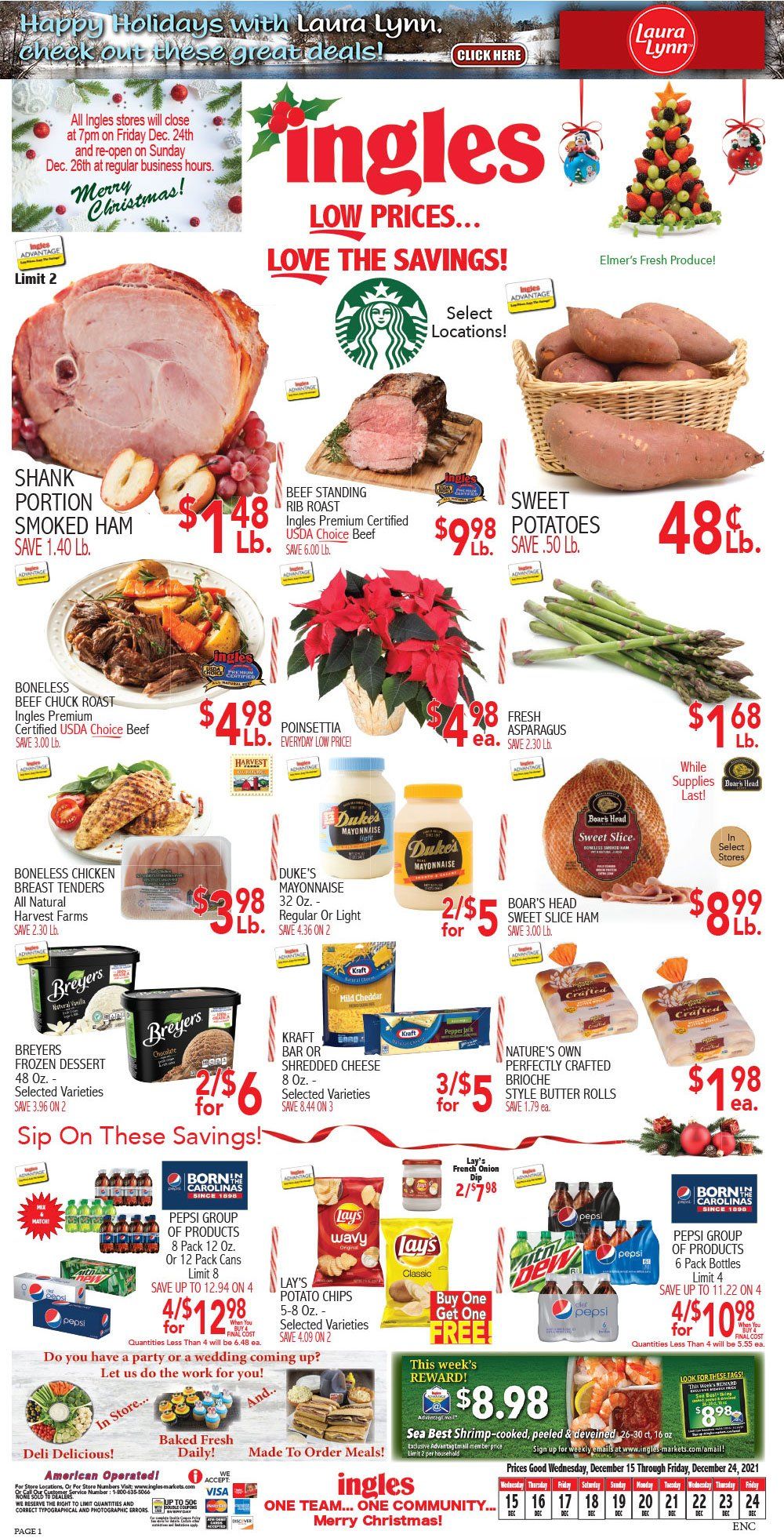 Ingles Weekly Ad Dec 15 – Dec 24, 2021