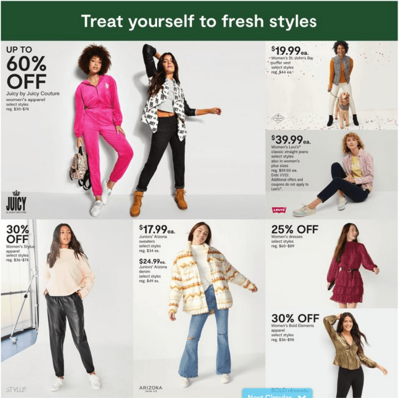 JCPenney Weekly Ad Dec 20 – Dec 24, 2021