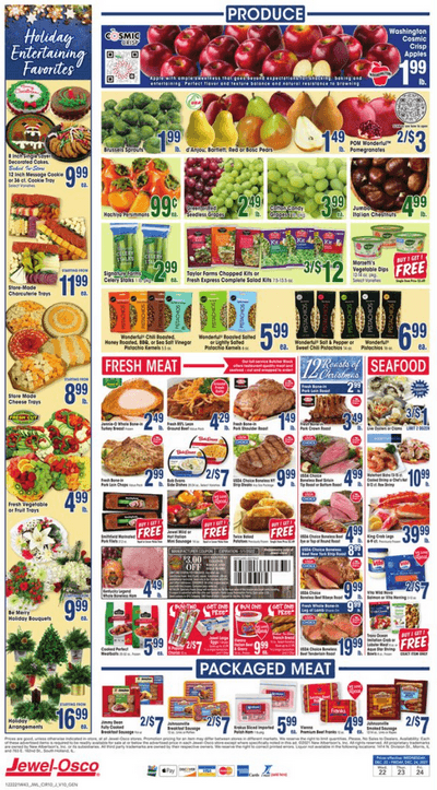 Jewel Osco Weekly Ad Dec 22 – Dec 24, 2021 (Christmas Promotion Included)