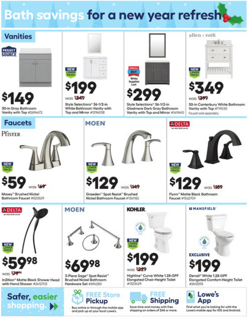Lowe's Weekly Ad Dec 25 – Dec 31, 2021
