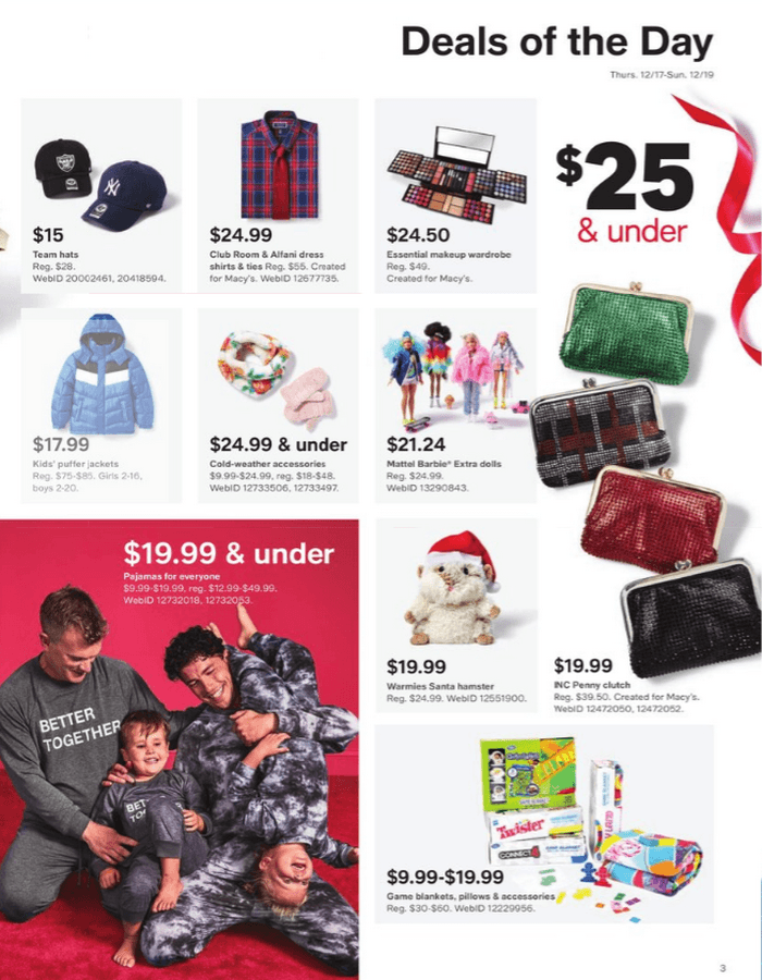 Macy's Flyer Sale Dec 17 – Dec 19, 2021