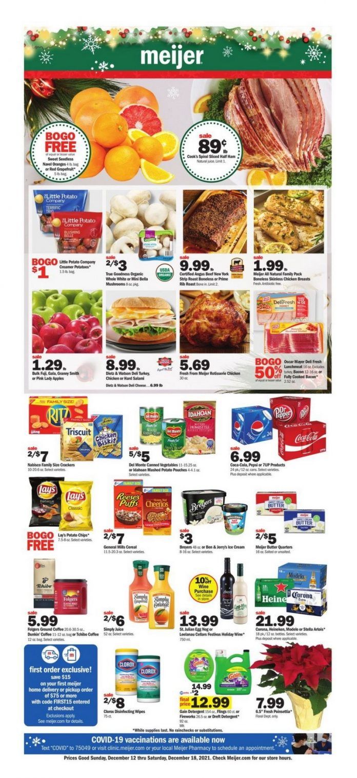 Meijer Weekly Ad Dec 12 – Dec 18, 2021