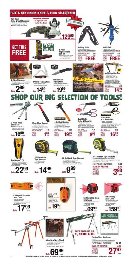 Menards Christmas Tool Sale Dec 10 – Dec 24, 2021