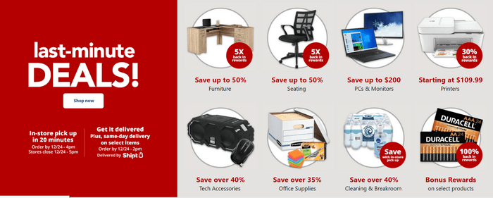 Office Depot Last-Minute Sale Dec 22 – Dec 24, 2021