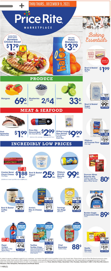 Price Rite Weekly Ad Dec 03 – Dec 09, 2021