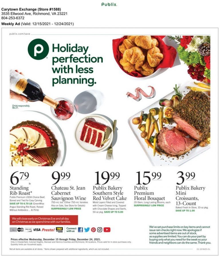 Publix Weekly Ad Dec 15 – Dec 24, 2021