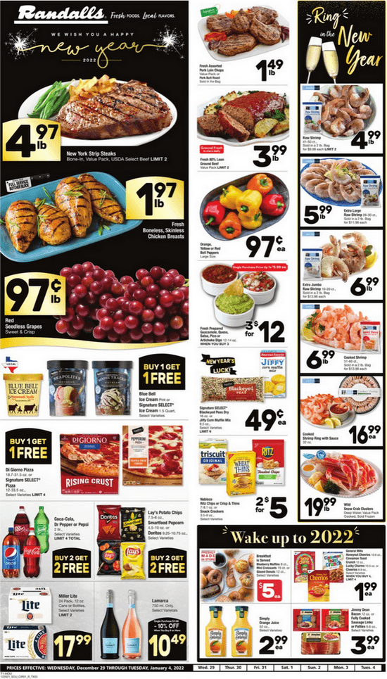 Randalls Weekly Ad Dec 29, 2021 – Jan 04, 2022