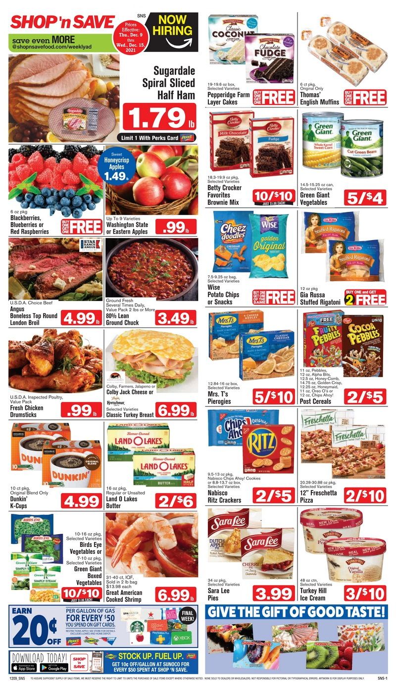 SHOP 'n SAVE Weekly Ad Dec 09 – Dec 15, 2021