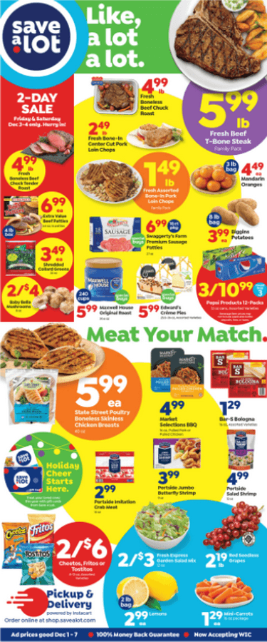 Save A Lot Weekly Ad Dec 01 – Dec 07, 2021