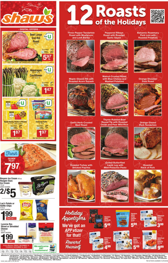 Shaw's Weekly Ad Dec 10 – Dec 16, 2021