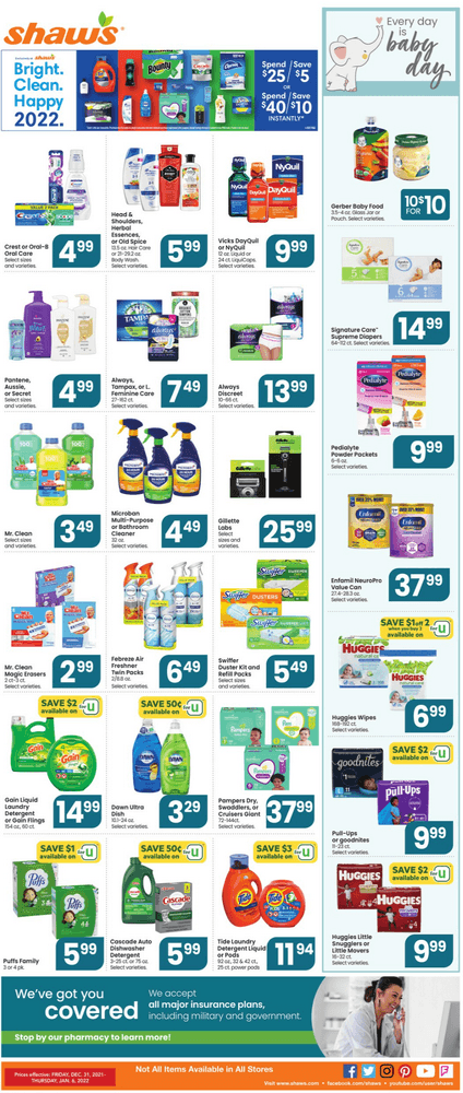 Shaw's Weekly Ad Dec 31, 2021 – Jan 06, 2022
