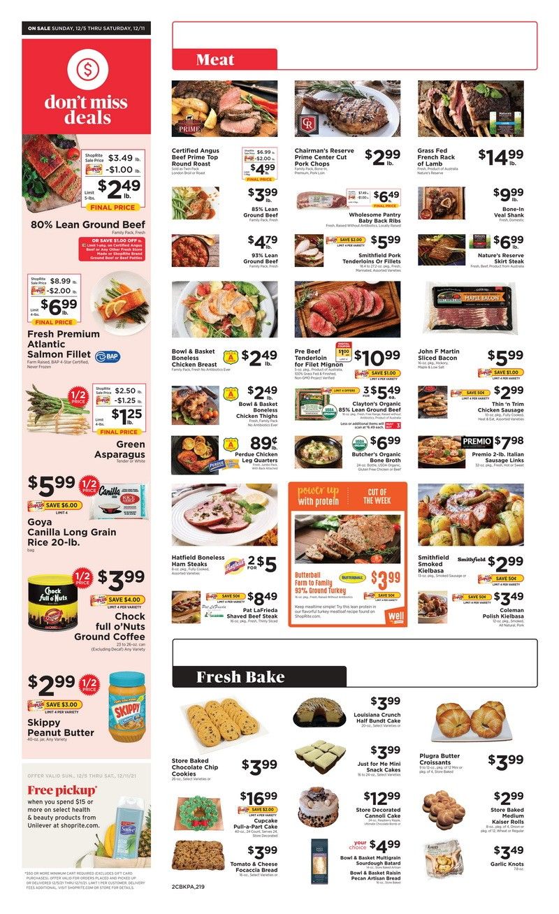 ShopRite Weekly Ad Dec 05 – Dec 11, 2021