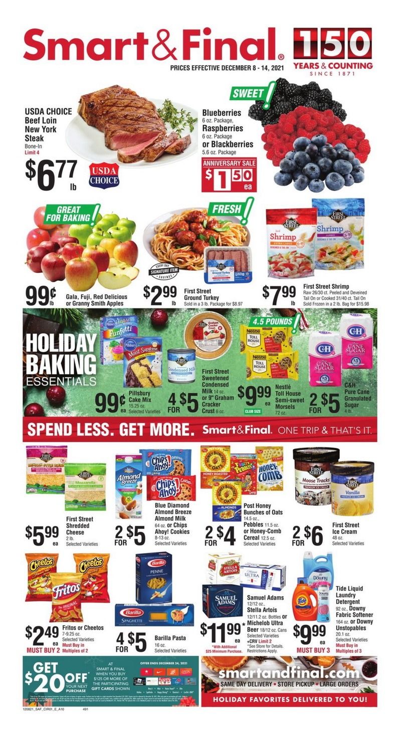 Smart & Final Weekly Ad Dec 08 – Dec 14, 2021