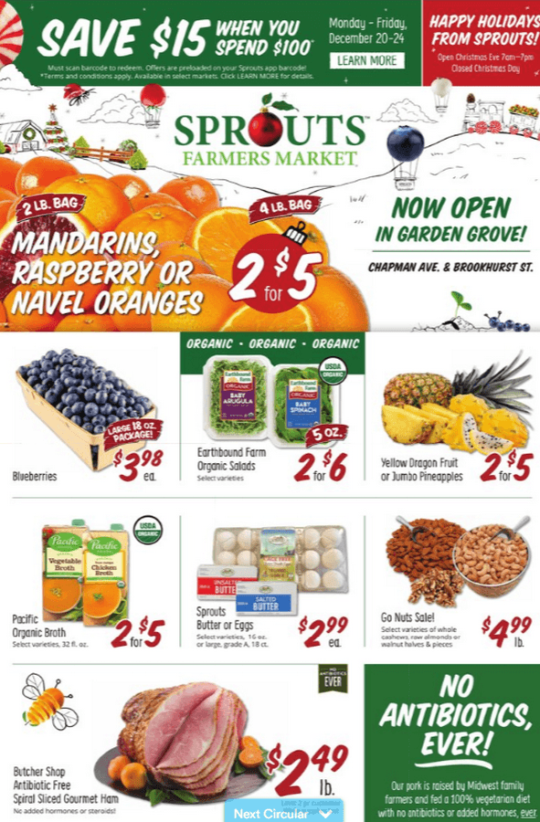 Sprouts Weekly Ad Dec 15 – Dec 24, 2021