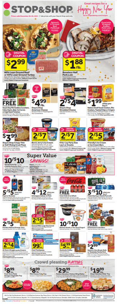 Stop & Shop Weekly Ad Dec 24 – Dec 30, 2021
