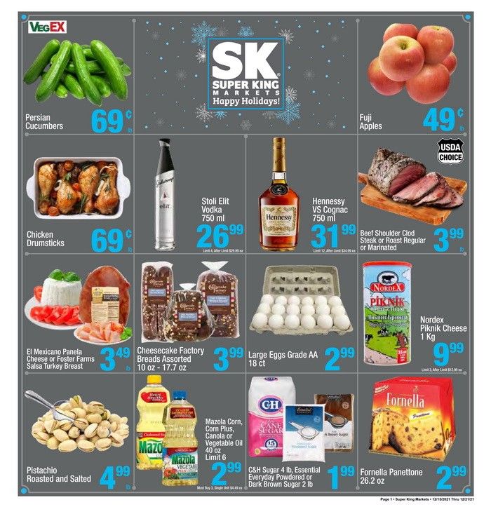 Super King Weekly Ad Dec 15 – Dec 21, 2021