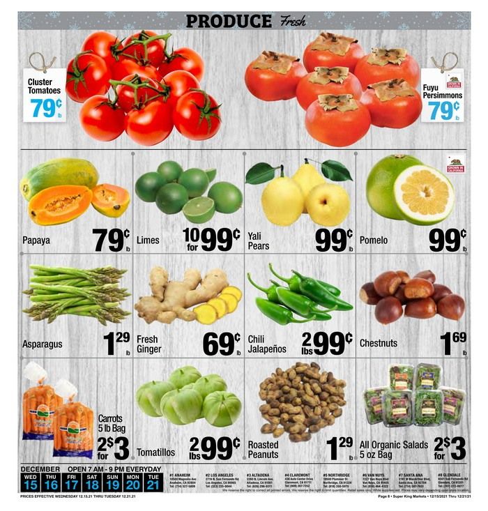 Super King Weekly Ad Dec 15 – Dec 21, 2021