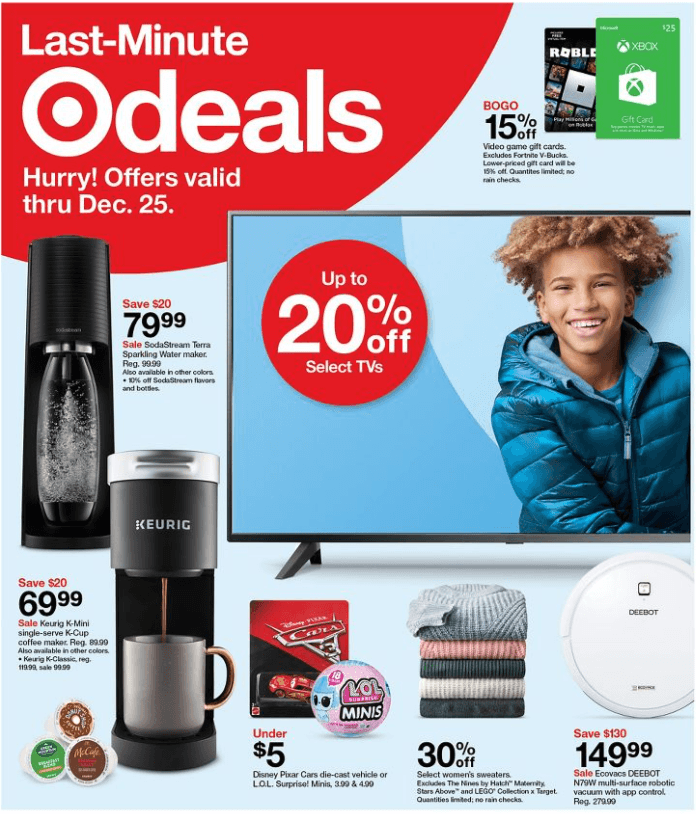 Target Weekly Ad Dec 19 – Dec 25, 2021 (Christmas Promotion Included)