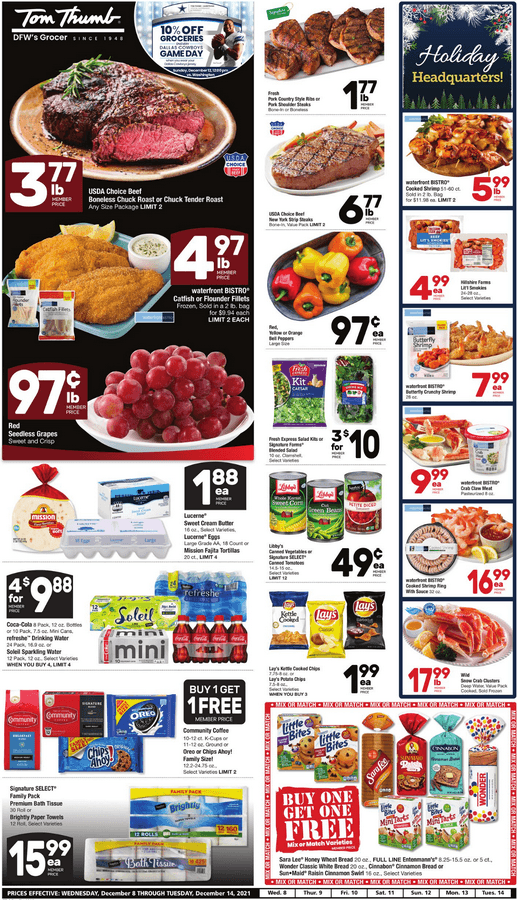 Tom Thumb Weekly Ad Dec 08 – Dec 14, 2021