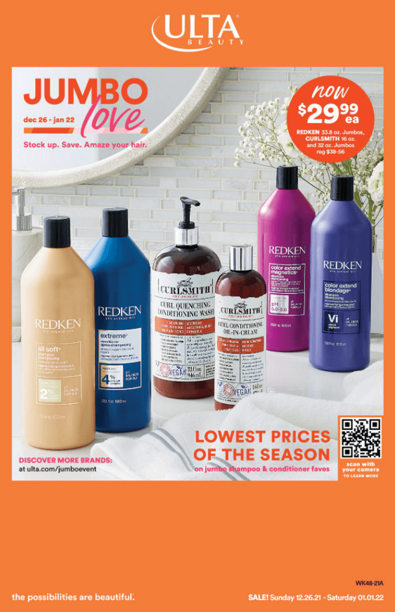 Ulta Beauty Weekly Ad Dec 26, 2021 – Jan 01, 2022