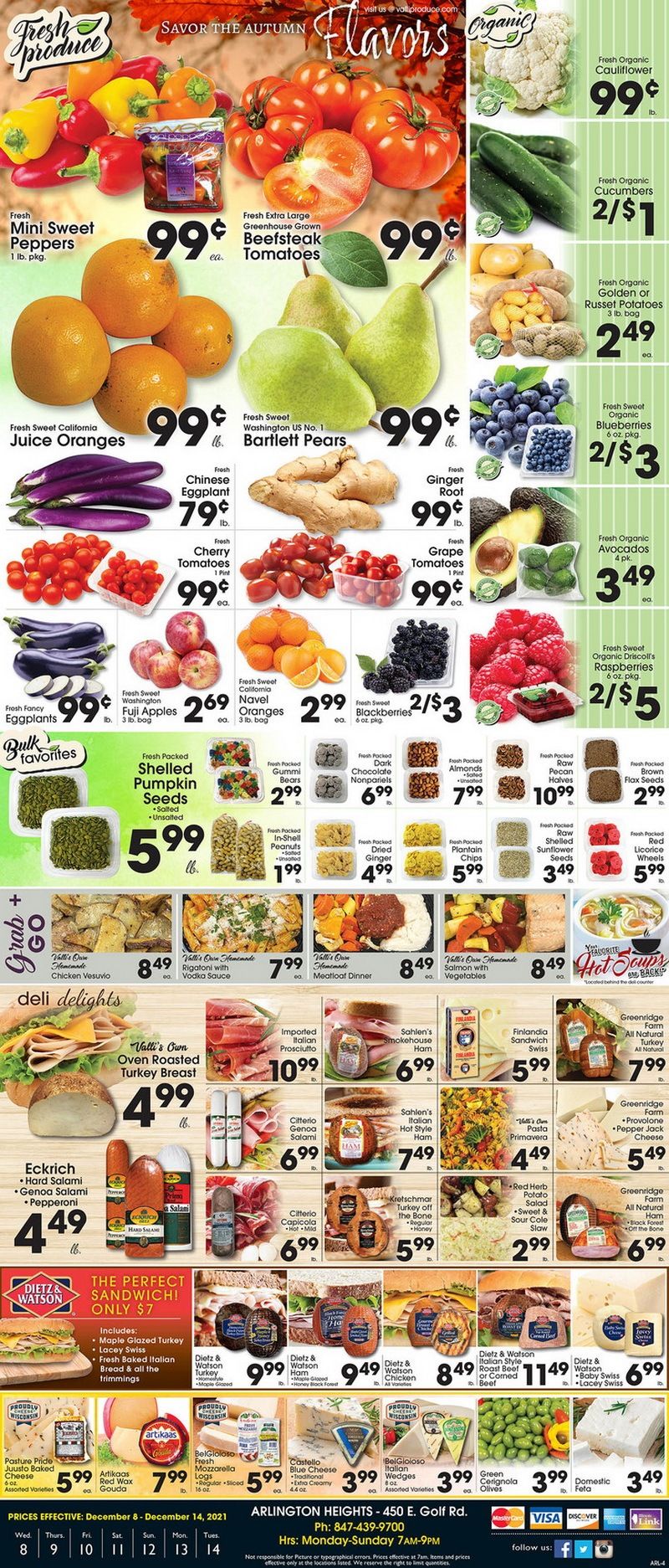 Valli Produce Weekly Ad Dec 08 – Dec 14, 2021