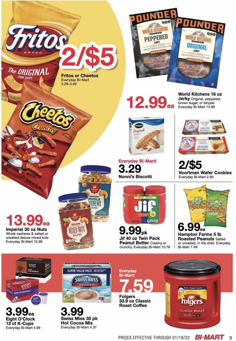 Bi-Mart Weekly Ad Jan 04 – Jan 18, 2022