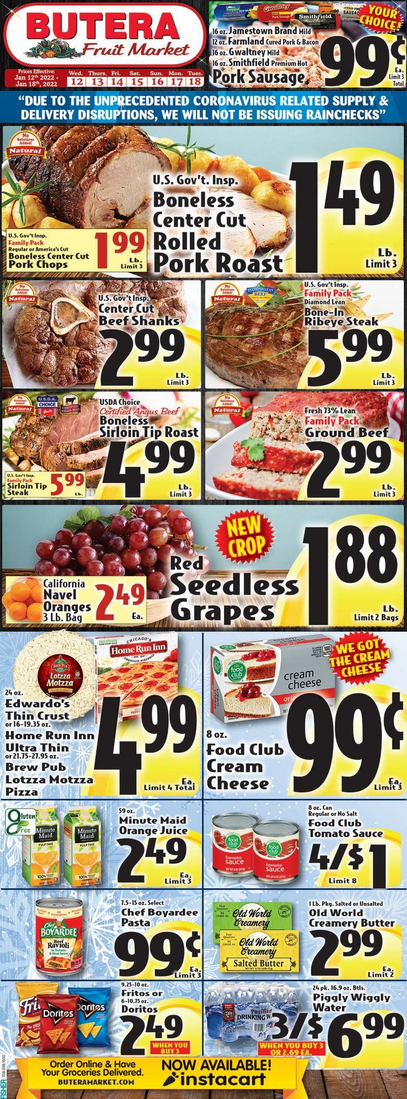 Butera Weekly Ad Jan 12 – Jan 18, 2022