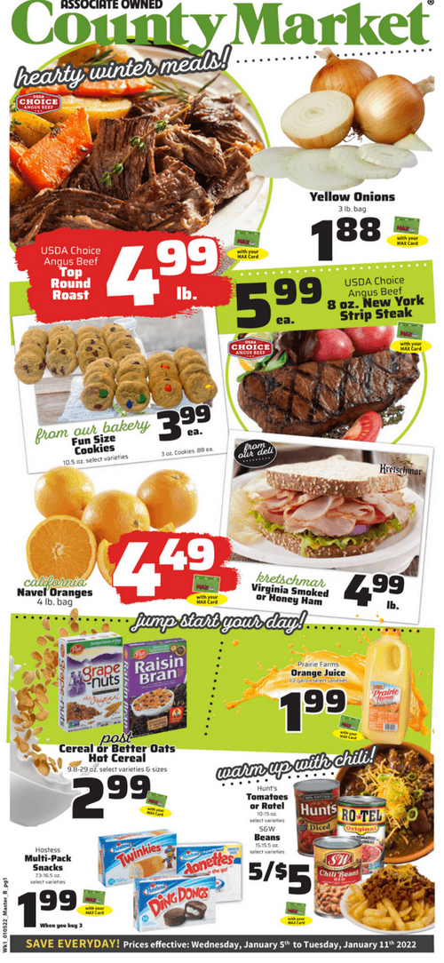 County Market Weekly Ad Jan 05 – Jan 11, 2022