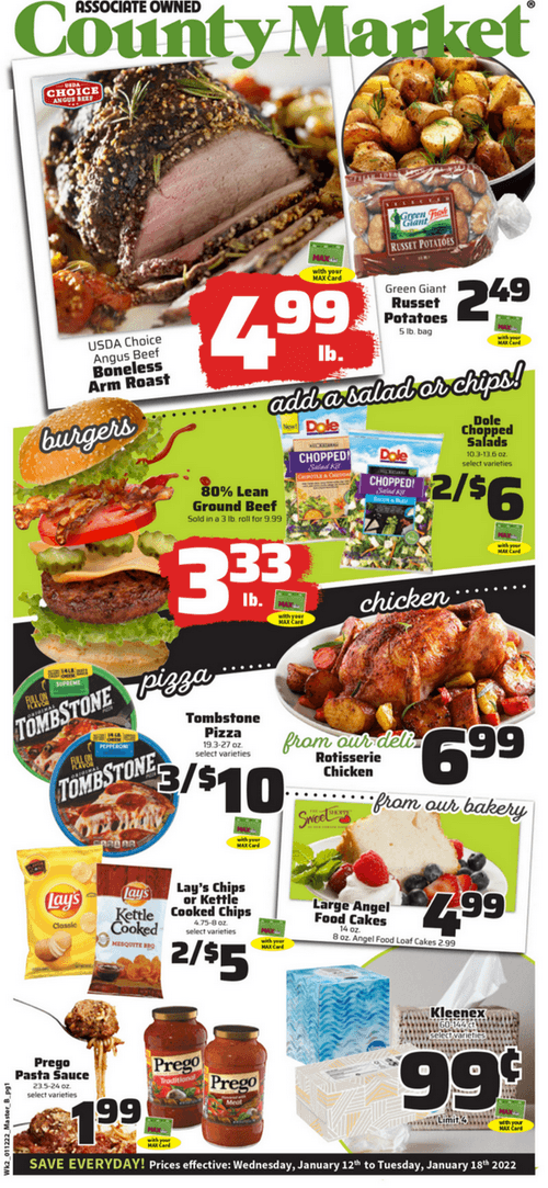 County Market Weekly Ad Jan 12 – Jan 18, 2022
