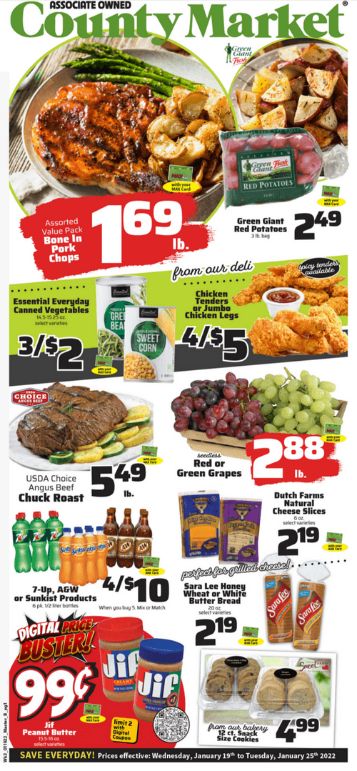 County Market Weekly Ad Jan 19 – Jan 25, 2022
