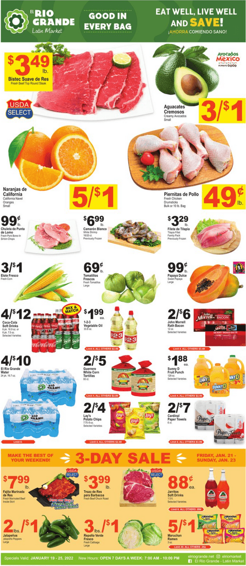 El Rio Grande Weekly Ad Jan 19 – Jan 25, 2022