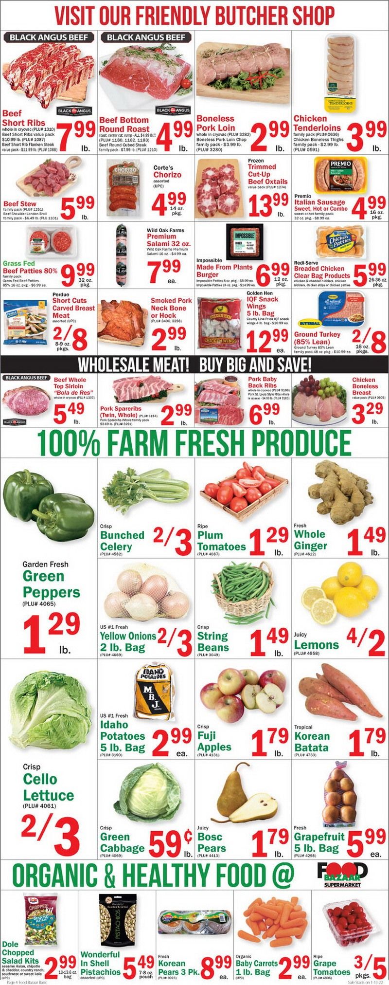 Food Bazaar Weekly Ad Jan 13 – Jan 19, 2022
