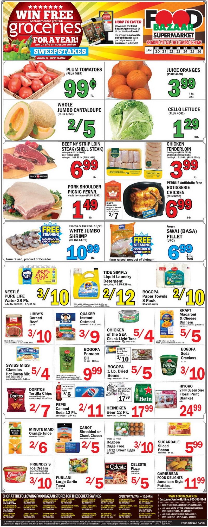Food Bazaar Weekly Ad Jan 20 – Jan 26, 2022