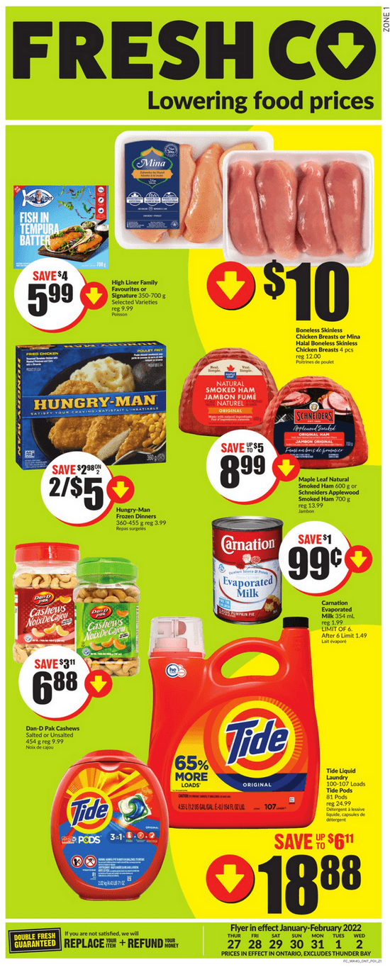 FreshCo Weekly Ad Jan 27 – Feb 02, 2022