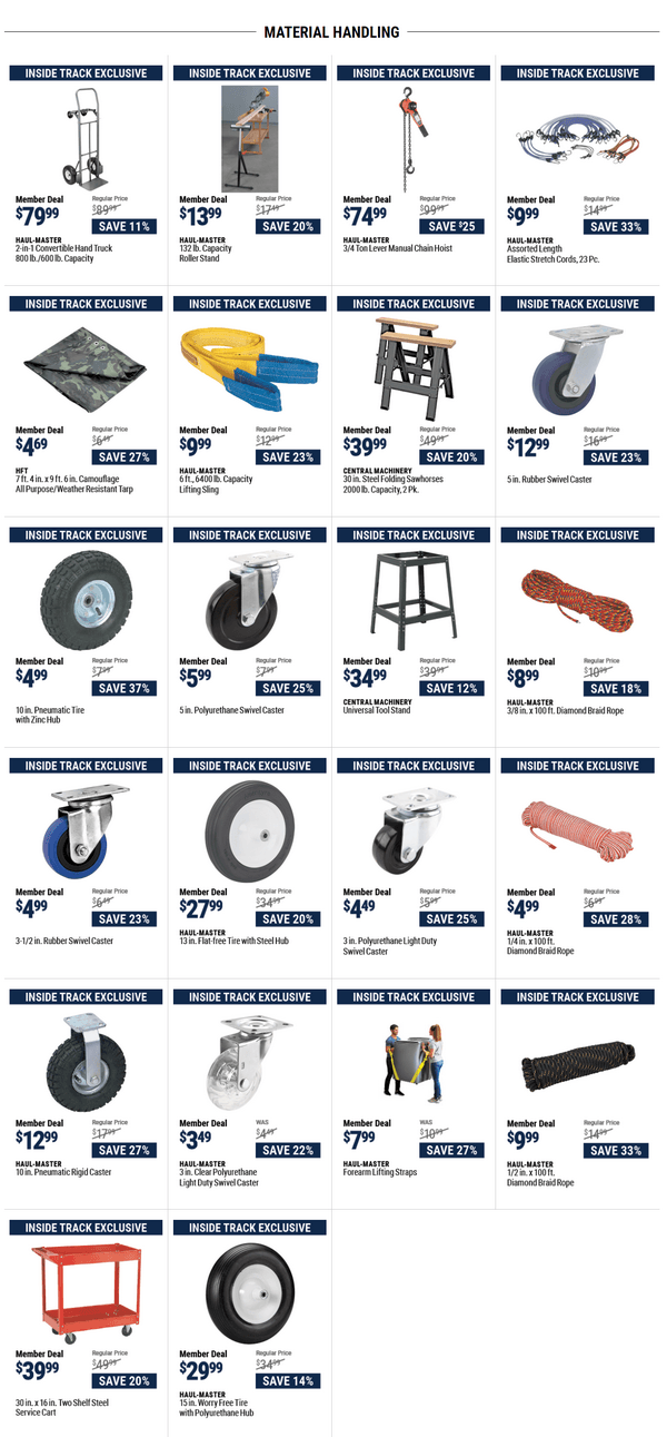 Harbor Freight Inside Track Member Deals Now Thru Feb 03, 2022