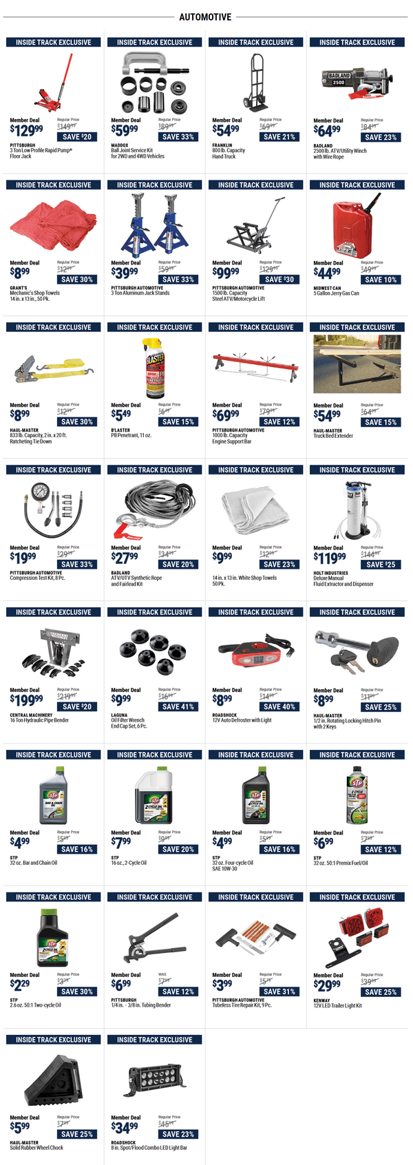 Harbor Freight Inside Track Member Deals Now Thru Feb 03, 2022