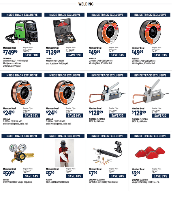 Harbor Freight Inside Track Member Deals Now Thru Feb 03, 2022