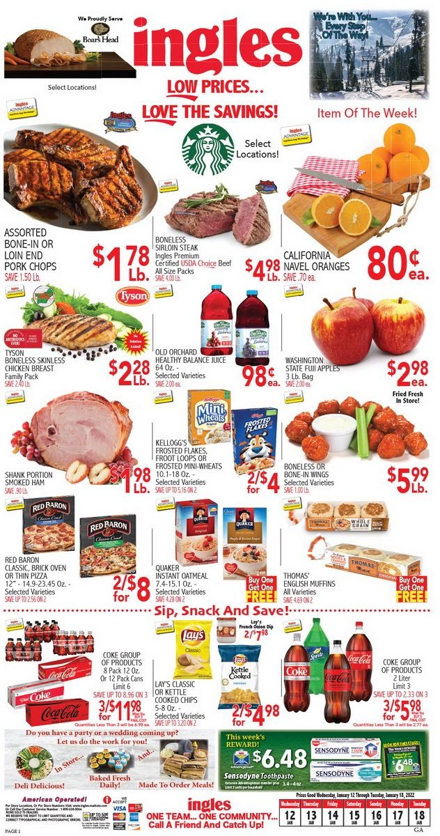 Ingles Weekly Ad Jan 12 – Jan 18, 2022