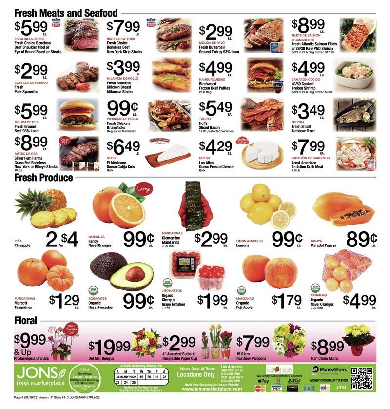 Jons Weekly Ad Jan 19 – Jan 25, 2022