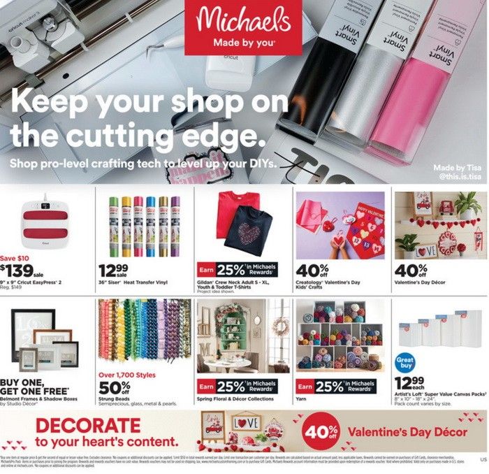 Michaels Weekly Ad Jan 23 – Jan 29, 2022