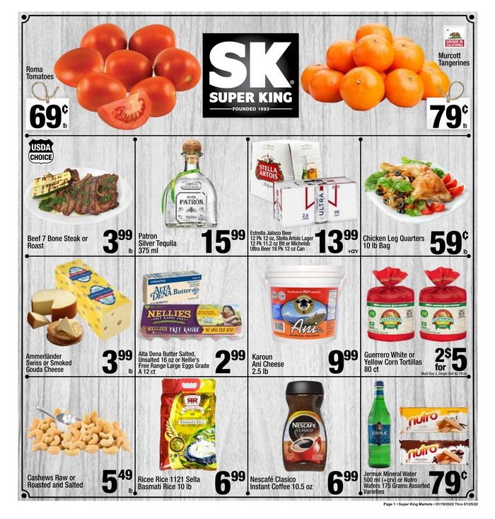 Super King Weekly Ad Jan 19 – Jan 25, 2022
