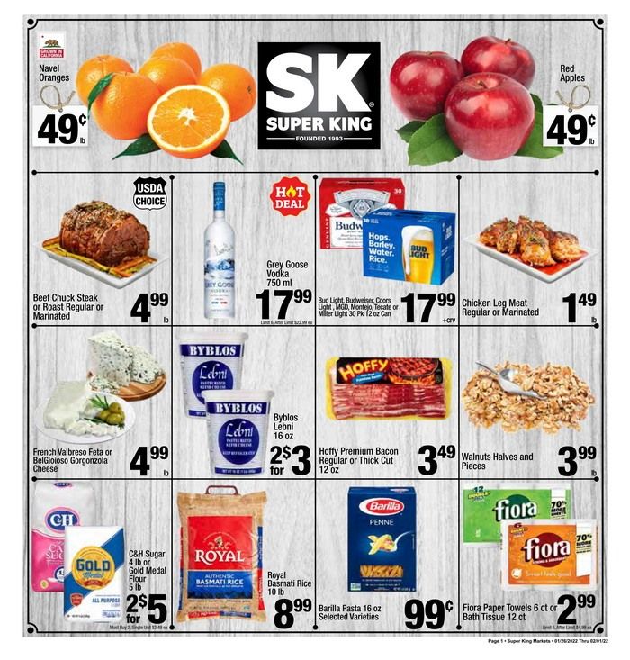 Super King Weekly Ad Jan 26 – Feb 01, 2022