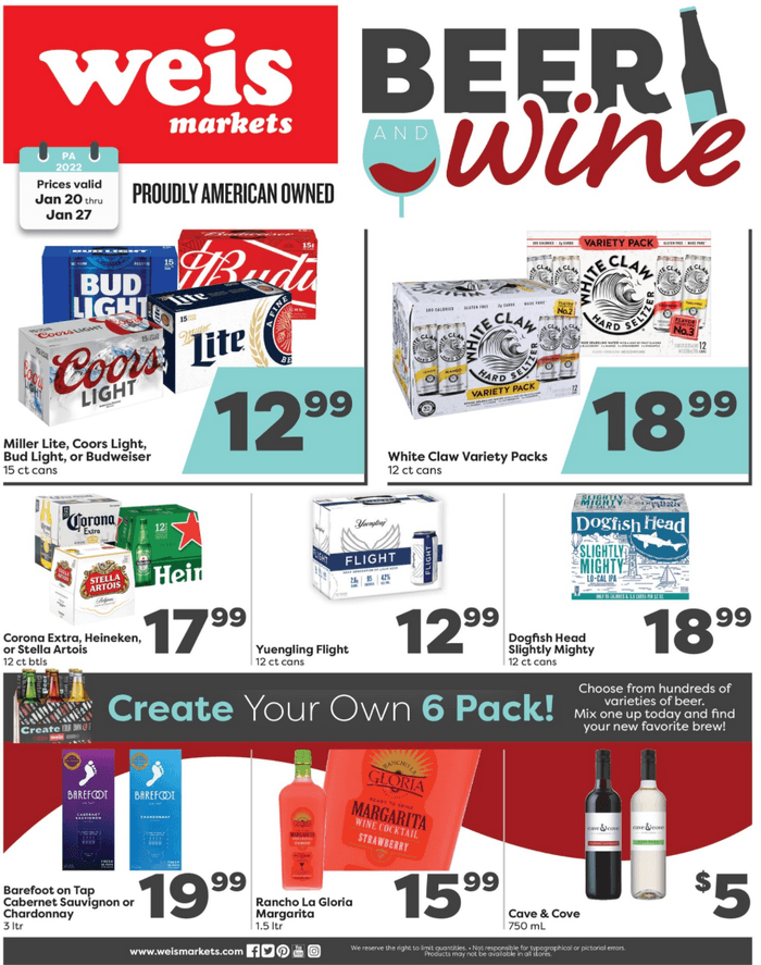 Weis Markets Weekly Ad Jan 20 – Jan 27, 2022
