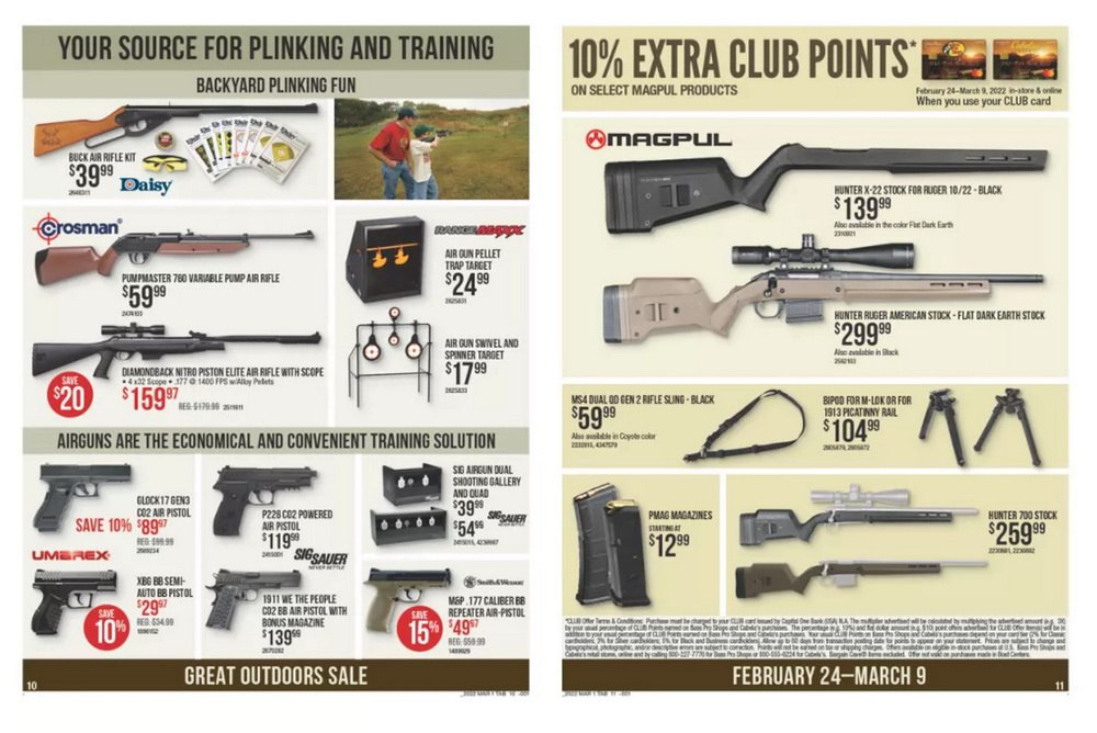 Bass Pro Shops Shooting & Hunting Sale Feb 24 – Mar 09, 2022