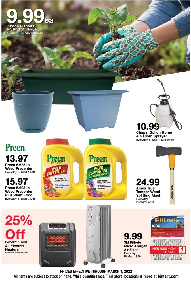 Bi-Mart Weekly Ad Feb 16 – Mar 01, 2022
