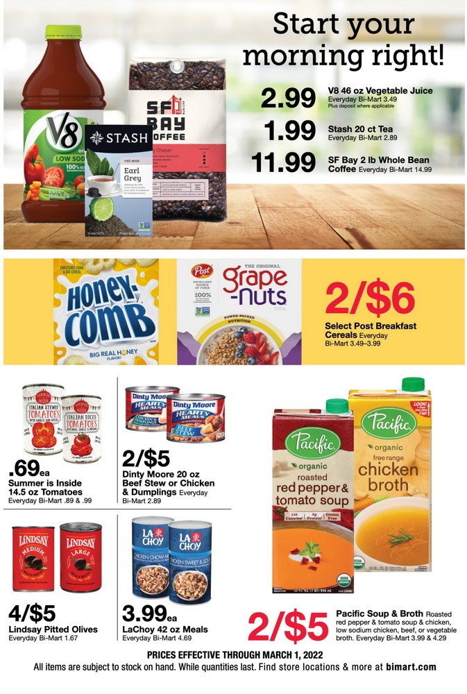 Bi-Mart Weekly Ad Feb 16 – Mar 01, 2022